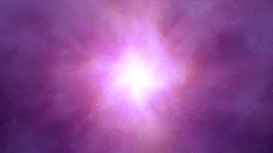 Cosmos Star Ray Light Space Particle Nebula, Illustration Render – The ...